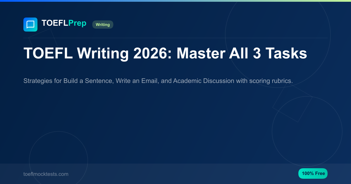 TOEFL Essay Examples 2026 — Band 3, 5 & 6 Samples